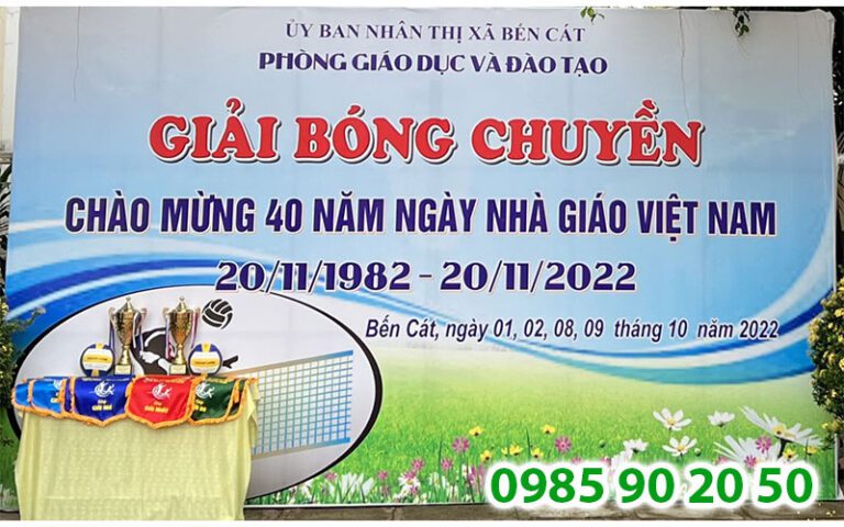 Top 10+ mẫu băng rôn bóng chuyền đẹp cho các giải đấu