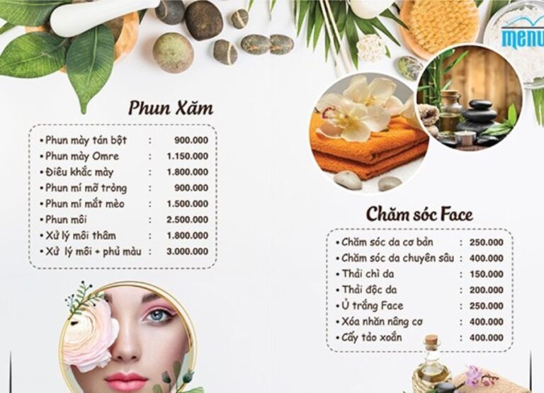 100+ Mẫu Thiết kế menu Spa ấn tượng, hút khách 2024