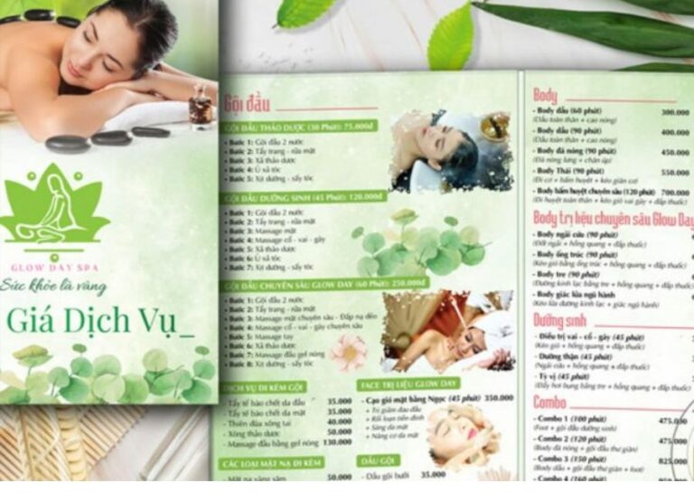 100+ Mẫu Thiết kế menu Spa ấn tượng, hút khách 2024